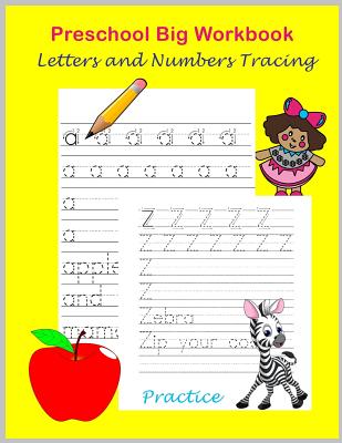Preschool Big workbook Letters and Number Tracing Practice: Preschool ...