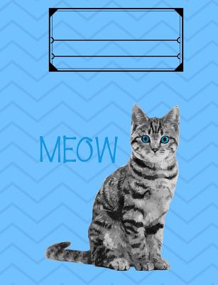 Cat Meow Composition Book, Graph Paper, 4x4 Grid: 7.44 x 9.69 - 101 ...