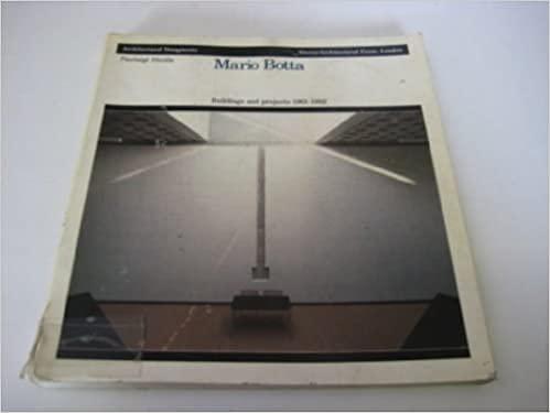 Mario Botta: Buildings and Projects, 1961-1982 by Pierluigi Nicolin ...