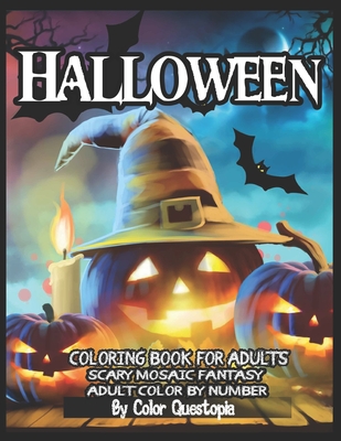 Halloween Coloring Book For Adults - Adult Color By Number- Scary ...